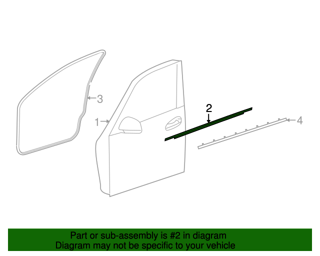 253-720-78-05 - Sealing Rail Mercedes-Benz USA Parts