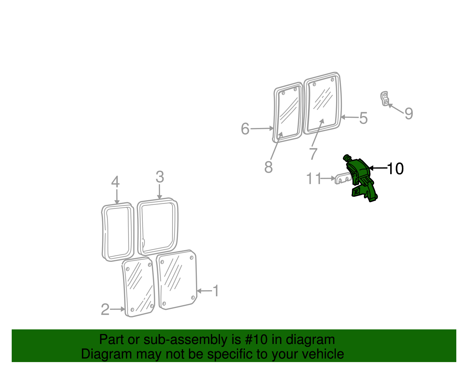 F2UZ-1527158-A - 1992-2014 Ford - Sliding Window Latch | My Ford Parts