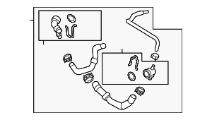 5Q0-122-101-EA - Upper Hose 2015-2017 Audi | Audi OEM Parts