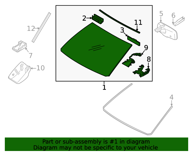 56101-35310 - Windshield - 2020-2023 Toyota 4Runner | OEM Genuine ...
