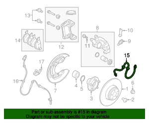2012-2017 Land Rover Brake Hose LR044896 | OEM Parts Online