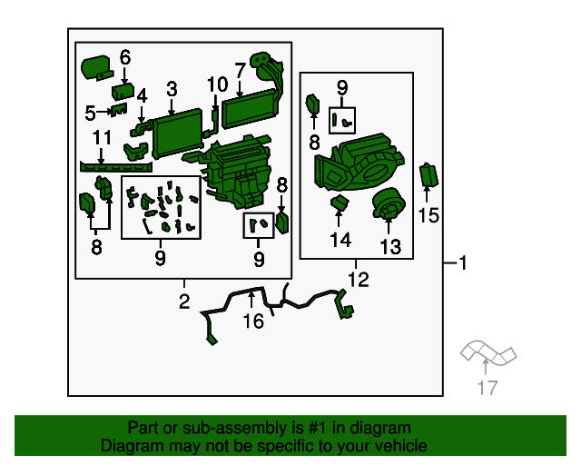 2004-2009 Pontiac Module Assembly-Heater & A/C Evpr 92084225 ...