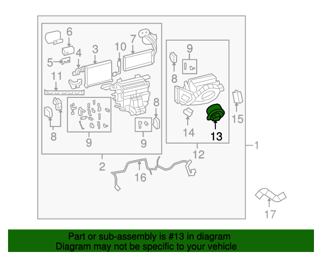 2008-2017 GM Blower Motor 92269184 | GMPartsDirect.com