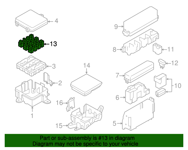 2014-2017 Nissan Leaf Relay 25230-7991A | QuirkParts