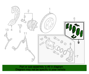 Genuine Brake Pads Front for 2015-2017 Hyundai Sonata | Part# 58101 ...