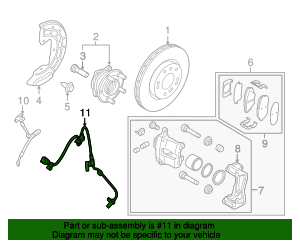 2015-2019 Hyundai Sonata Front Speed Sensor 59830-C1000 | OEM Parts Online