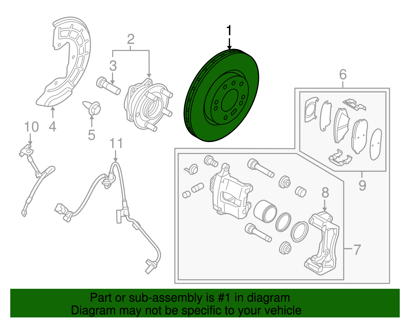 51712-4C000 - Rotor 2015-2019 Hyundai Sonata | AutoNation Parts