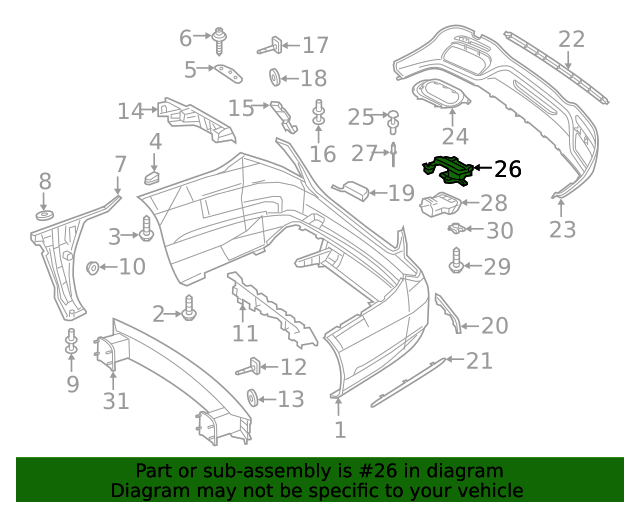 222-885-28-00 - Bracket 2018-2020 Mercedes-Benz | Mercedes-Benz USA Parts