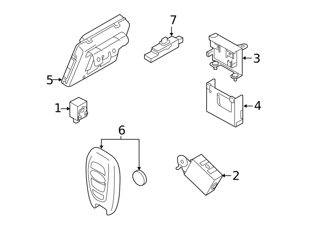 2013-2024 Subaru Keyless Entry Antenna 88851FJ001 | Subaru Parts Store