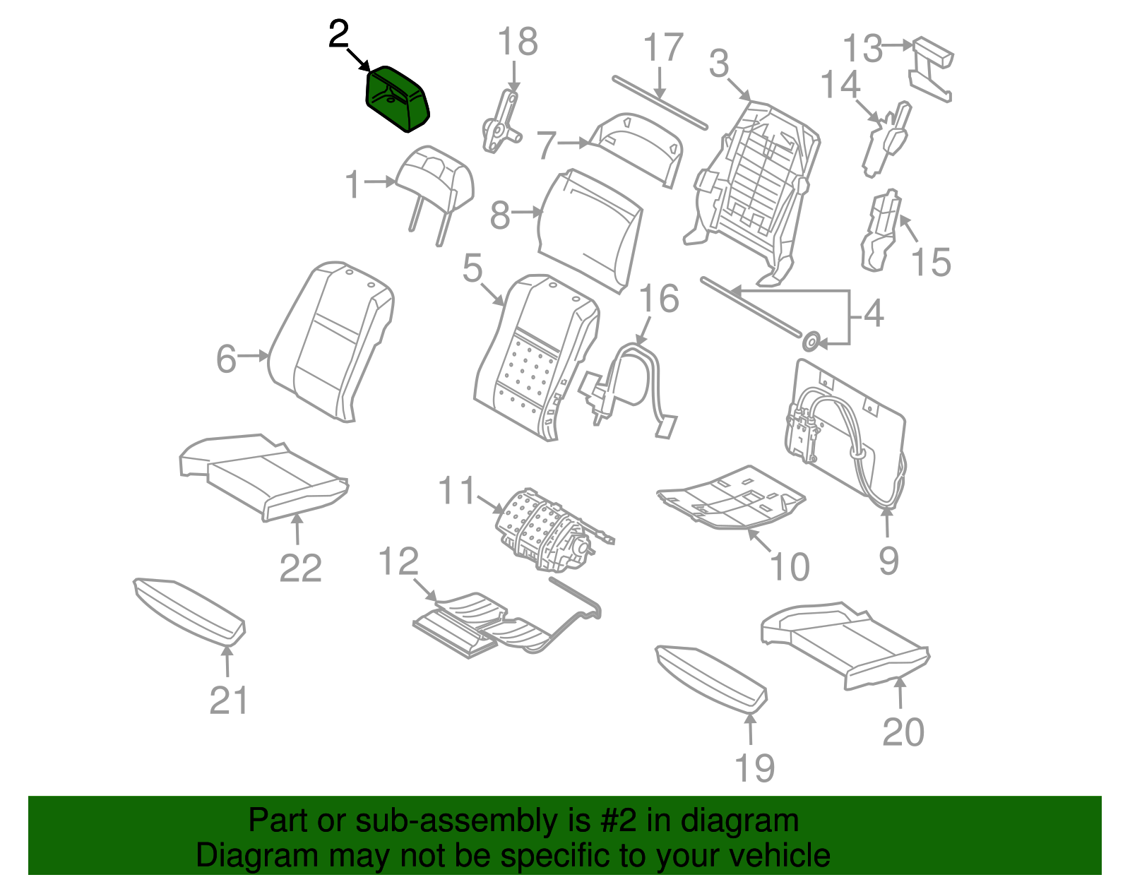 Genuine BMW 52-10-7-219-554 | Headrest Cover | FREE Shipping on Most ...