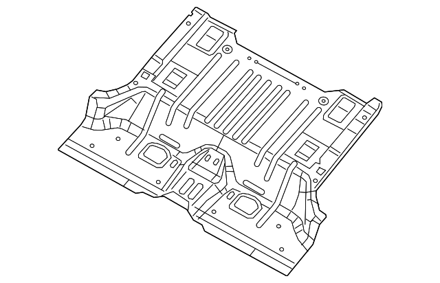 2018-2020 Jeep Wrangler Rear Floor Pan 68375212AE | TascaParts.com