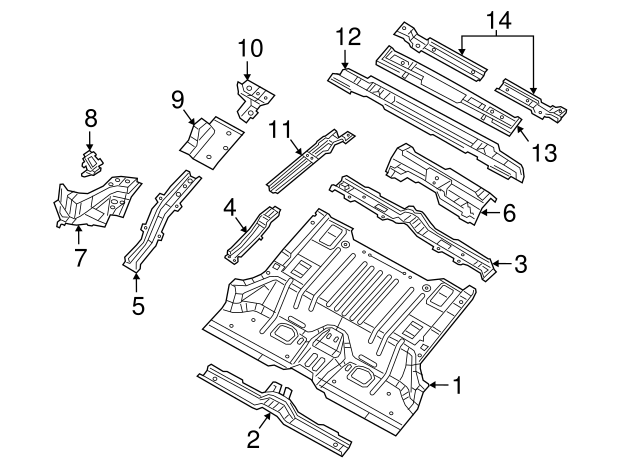2018-2024 Jeep Wrangler Crossmemb 68299272AE | Mopar Parts Canada