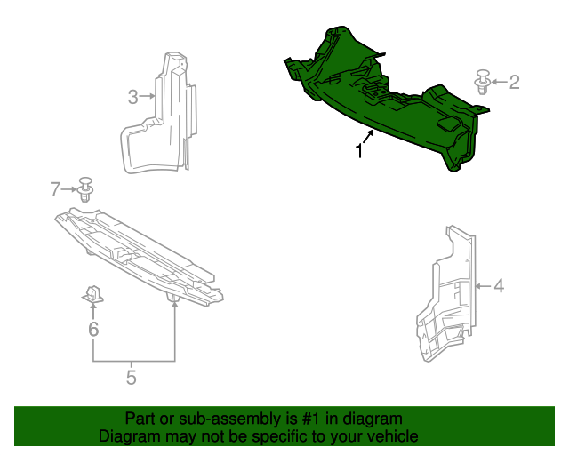 2018-2019 Toyota C-HR Upper Guide 16561-0T200 | Toyota Parts
