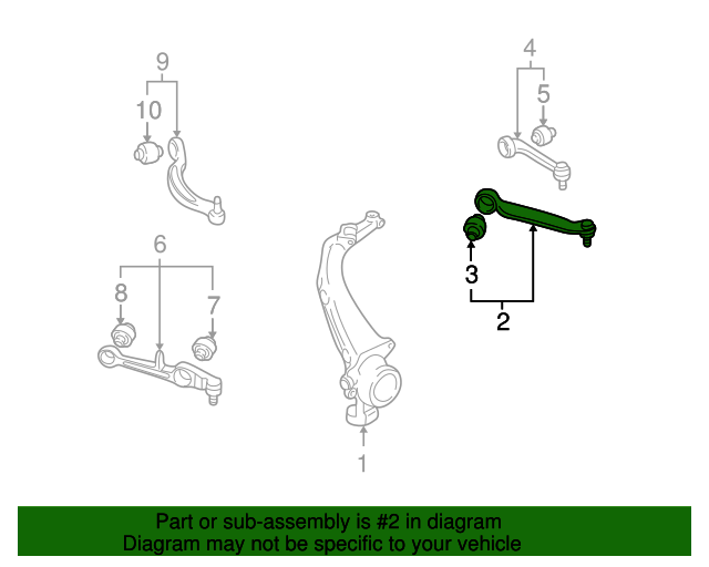 4E0-407-505-F - Suspension Control Arm 2007-2011 Audi | AutoNationParts.com