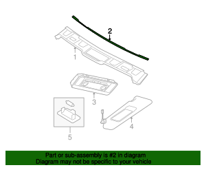 51717119069 - 2007-2013 BMW Strip (51-71-7-119-069) | BMW of South ...