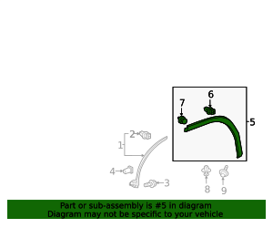 2016-2022 Lexus Wheel Opening Molding 75606-0E010 | OEM Parts Online