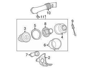 2000-2004 Ford Outlet Tube 2C3Z-9B659-AA | Varsity Ford