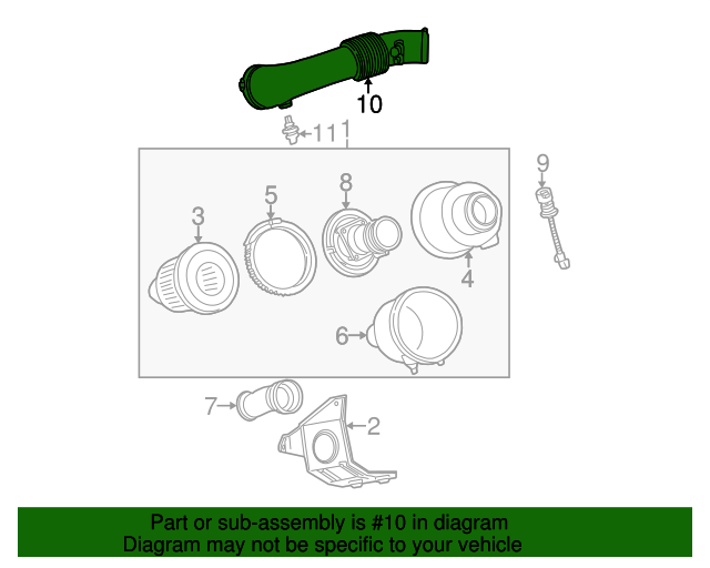 2000-2004 Ford Outlet Tube 2C3Z-9B659-AA | Ford Parts Direct