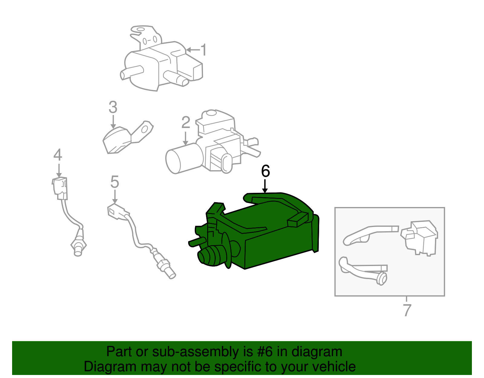Genuine Toyota Vapor Canister part# 77740-60520 for 2016-2021 Toyota ...