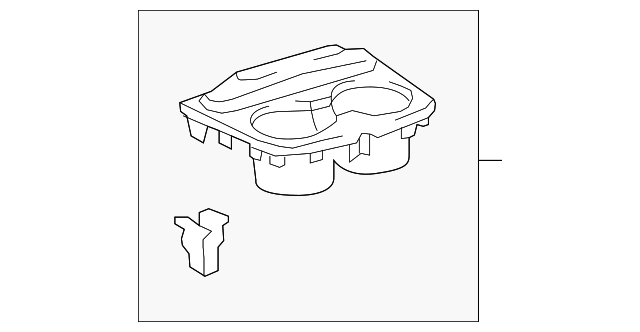 58805-08030-B0 - Rear Cup-Holder - 2015-2020 Toyota Sienna | Nucar ...