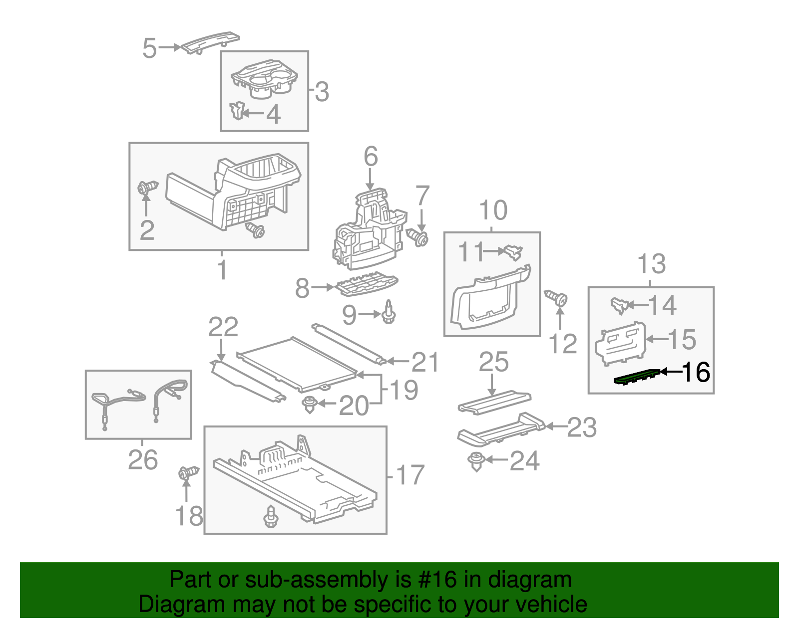 58827-08010-E0 - 2011-2020 Toyota Sienna - Box Assembly Trim ...