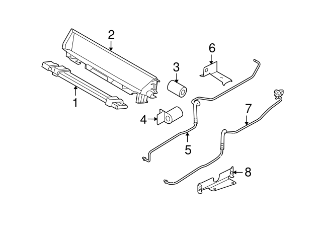 17-22-7-560-981 - Automatic Transmission Oil Cooler Hose Assembly 2008 ...