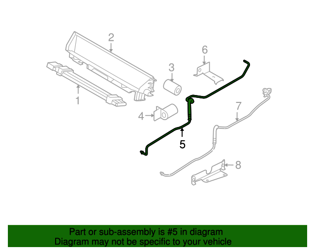 17-22-7-560-981 - Automatic Transmission Oil Cooler Hose Assembly 2008 ...
