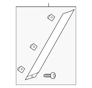 86170-2V000 - Pillar Molding - 2012-2017 Hyundai Veloster | OEM Parts Quick