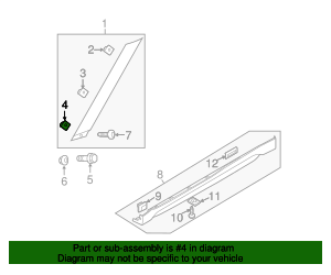 2012-2024 Hyundai Pillar Molding Clip 86179-2V000 | OEM Parts Online