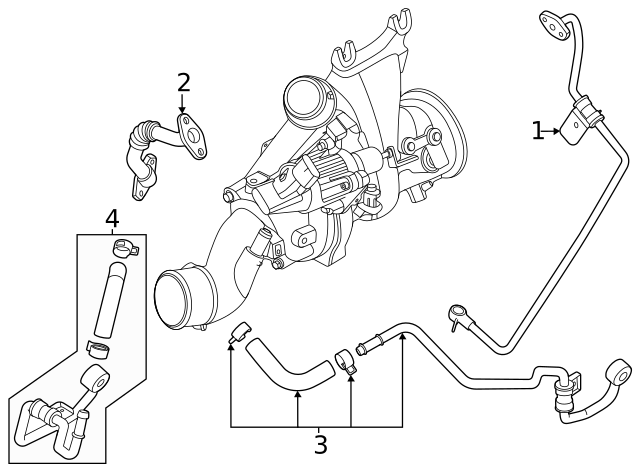 28240-3N100 - Turbocharger Oil Line 2021-2024 Genesis | AutoNation Parts