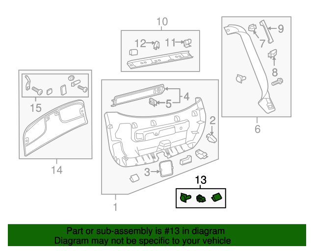 2012-2018 Audi Hardware Kit 4G8-898-283-B-DL2 | Audi USA Parts