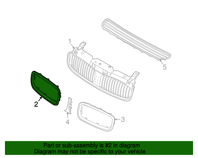 Genuine BMW 51-13-7-145-740 | Grille Surround | FREE Shipping on Most ...