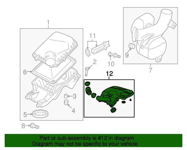 2008-2012 GM Air Cleaner Outlet Duct 19419245 GM | GMPartsDirect.com
