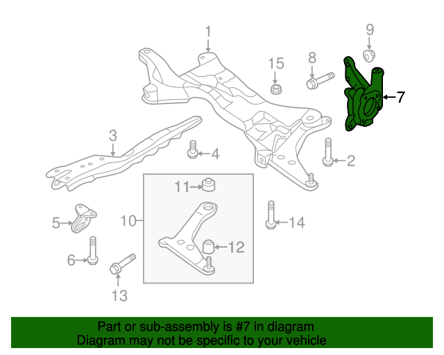 2007-2023 Mitsubishi Knuckle 3870A007 | OEM Parts Online