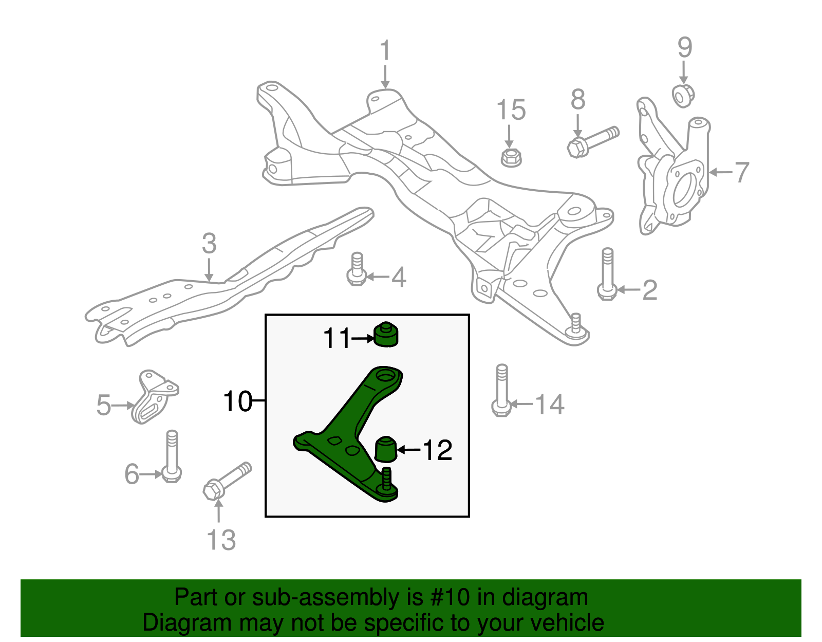 4013A429 - Lower Control Arm 2008-2017 Mitsubishi | Mitsubishi Direct Parts