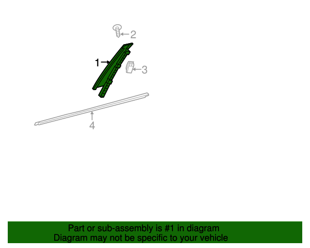 156-732-03-29 - Door Reveal Molding 2015-2020 Mercedes-Benz ...