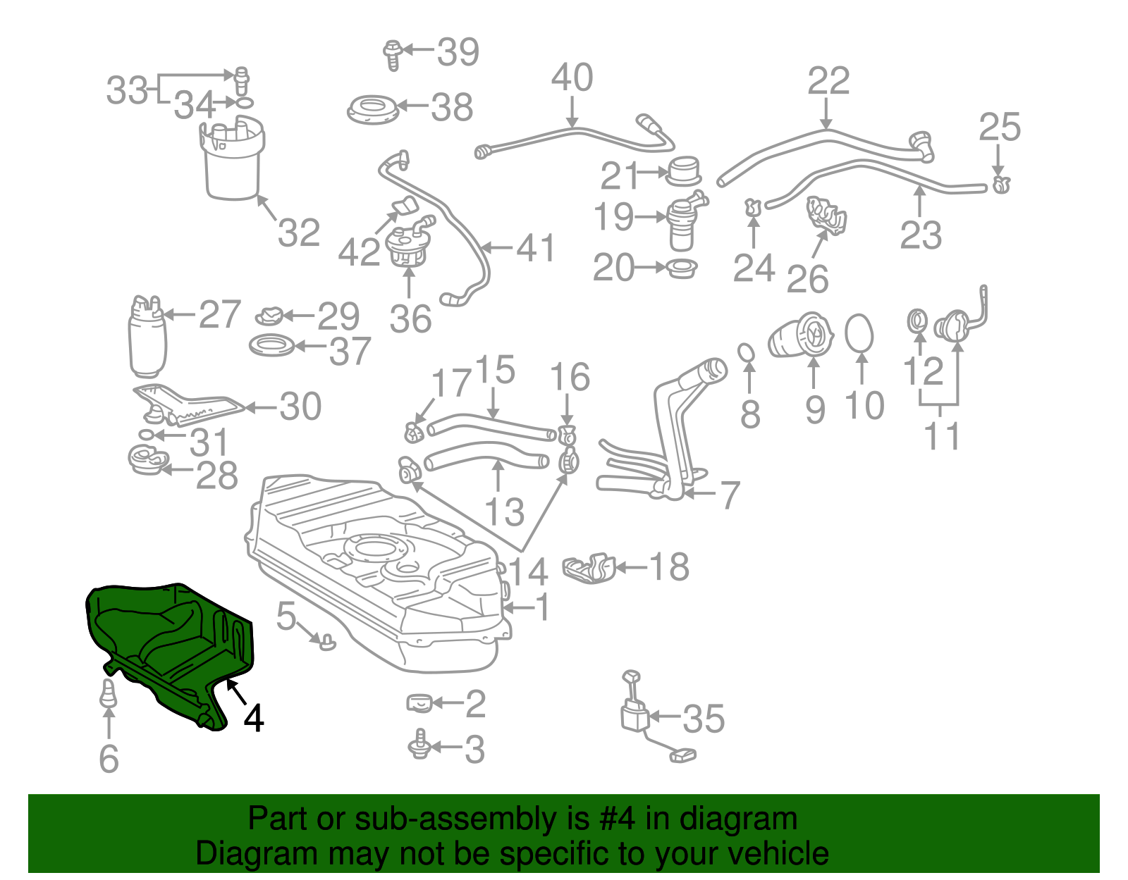 2000-2006 Toyota Tank Shield 77606-52040 | Toyota San Diego Parts