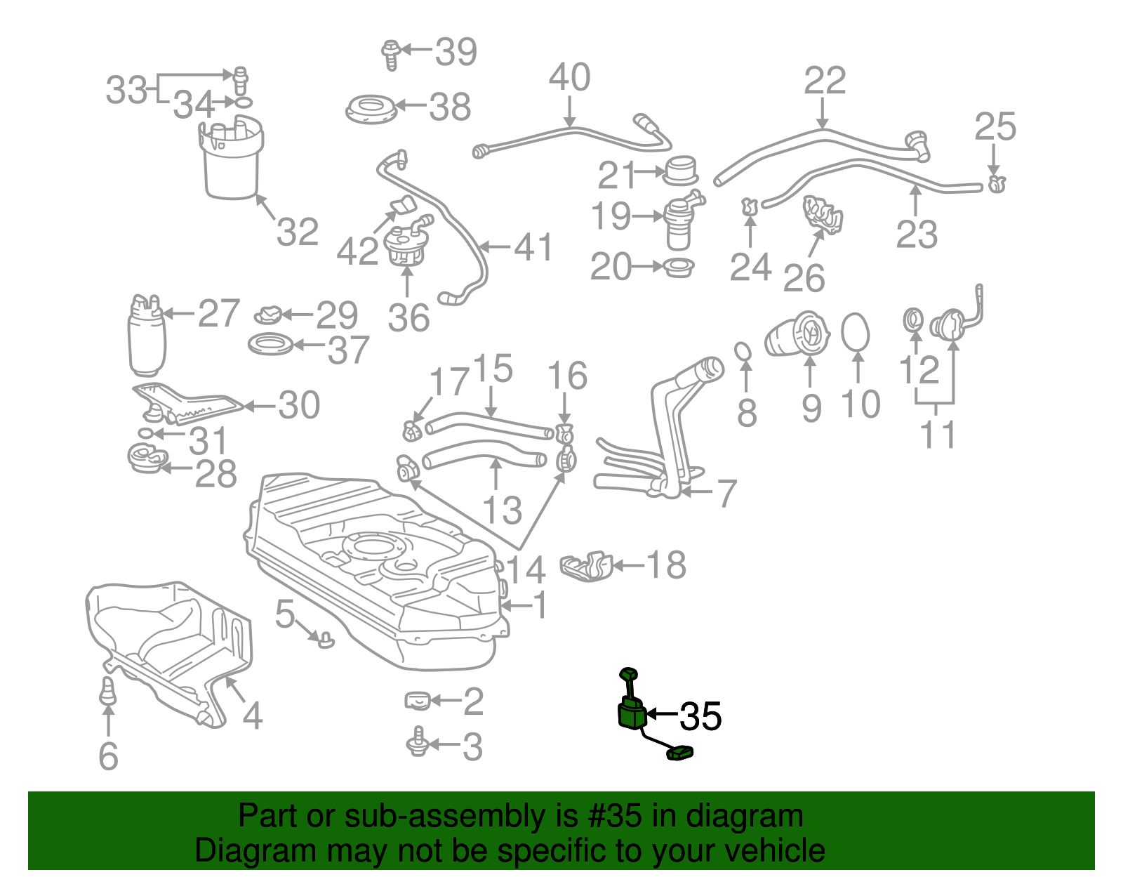83320-52070 - 2000-2006 Toyota - Fuel Gauge Sending Unit | Discount ...