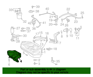 77606-52040 - Tank Shield - 2000-2006 Toyota | OEM Genuine Toyota Parts