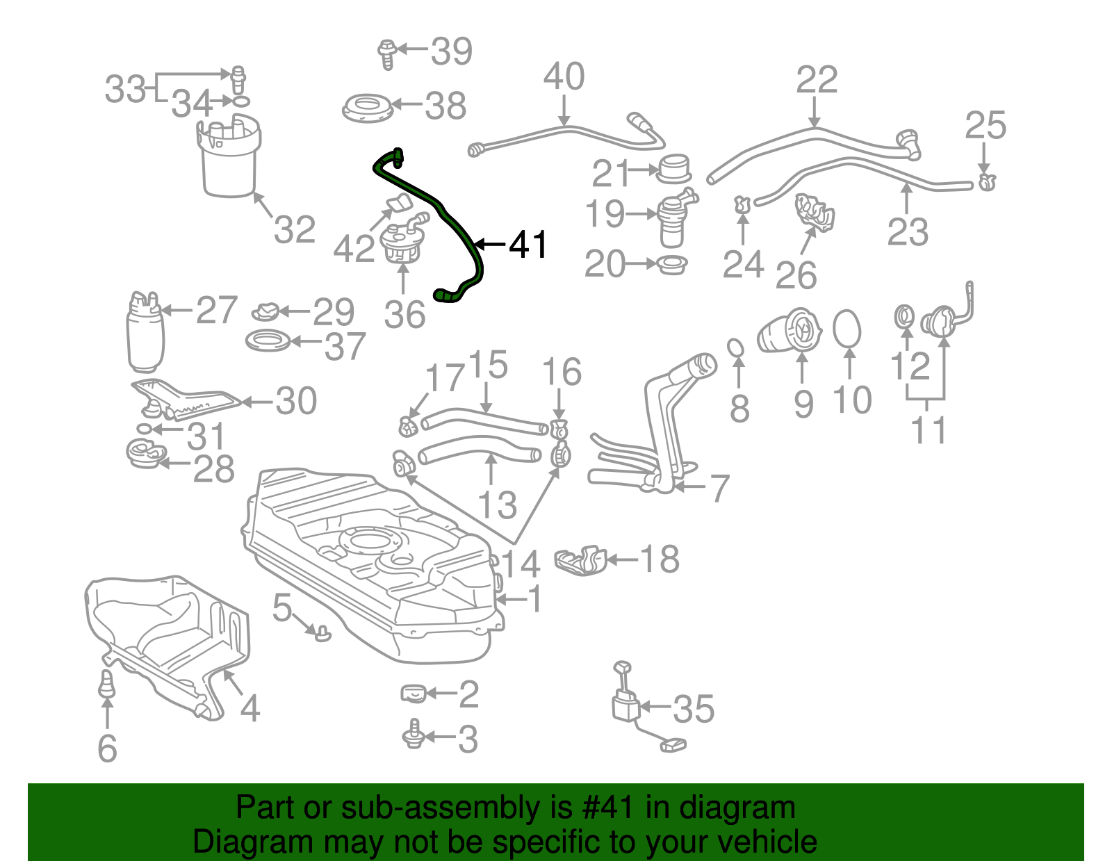 2000-2005 Toyota Echo Tube Assembly 77209-52020 | Toyota Parts Center