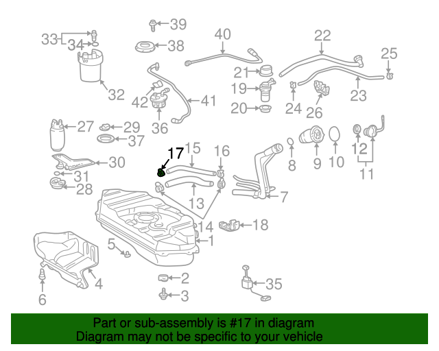 2000-2005 Toyota Echo Connector Hose Clamp 90460-22001 | Toyota Parts ...