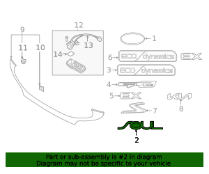86310-K0000 - Hatch Emblem 2020-2022 Kia Soul | Kia.Parts Store
