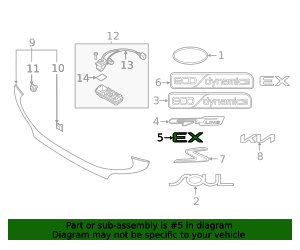 86313-K0000 - Nameplate 2020-2022 Kia Soul | Kia.Parts Store