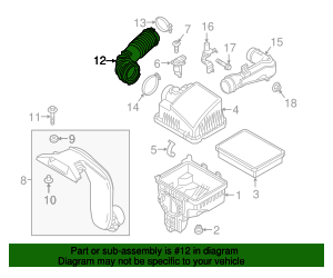 PY8W-13-221 - Air Inlet Hose - 2016-2020 Mazda | Mazda Parts Factor
