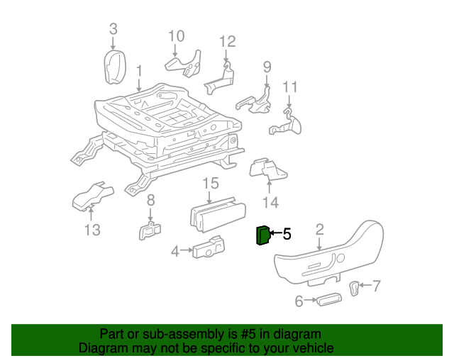 2010-2023 Toyota Lumbar Switch 84920-60090-C0 | Toyota Parts Center