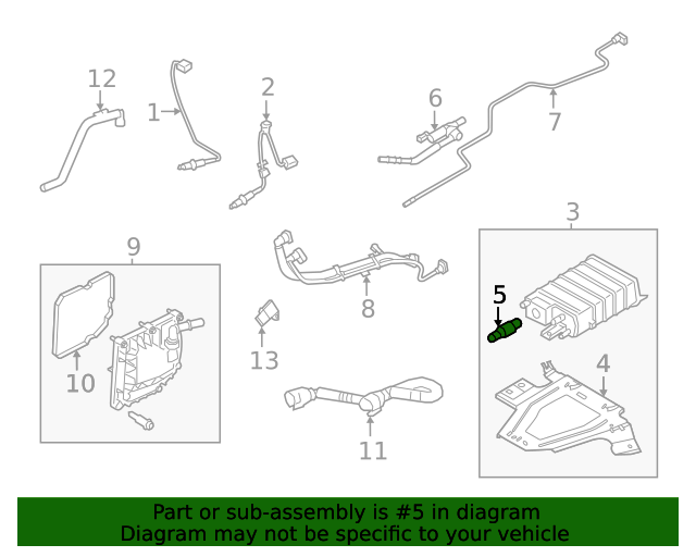 MB3Z-9G271-B - Tank Pressure Sensor 2021-2023 Ford Bronco ...
