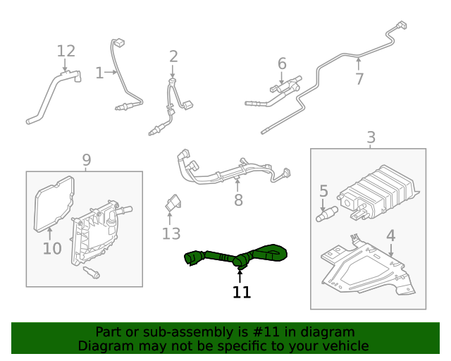 LB5Z-6A664-B - Vent Hose 2020-2023 Ford | Ford Parts Direct