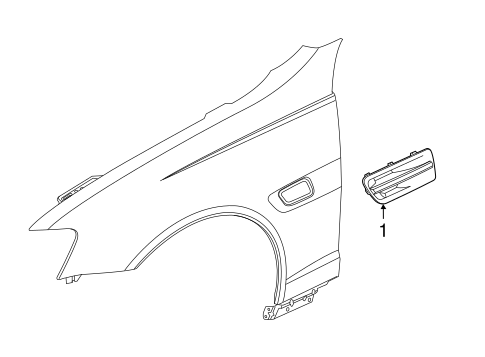 Exterior Trim - Fender for 2014 Chevrolet Caprice | GMPartsDirect.com