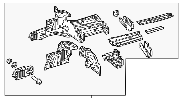 447-620-26-00 - Apron/Rail Assembly 2016-2023 Mercedes-Benz Metris ...