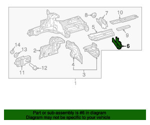 447-622-32-16 - Floor Reinforced 2016-2023 Mercedes-Benz Metris ...
